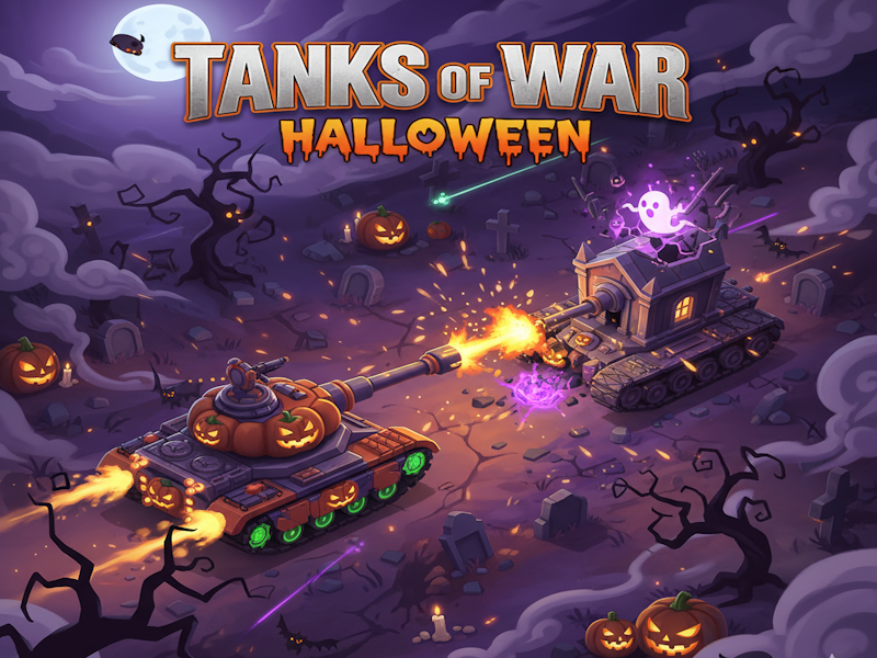 Tanks of War Halloween 🕹️ Játssz online az SGameS-en