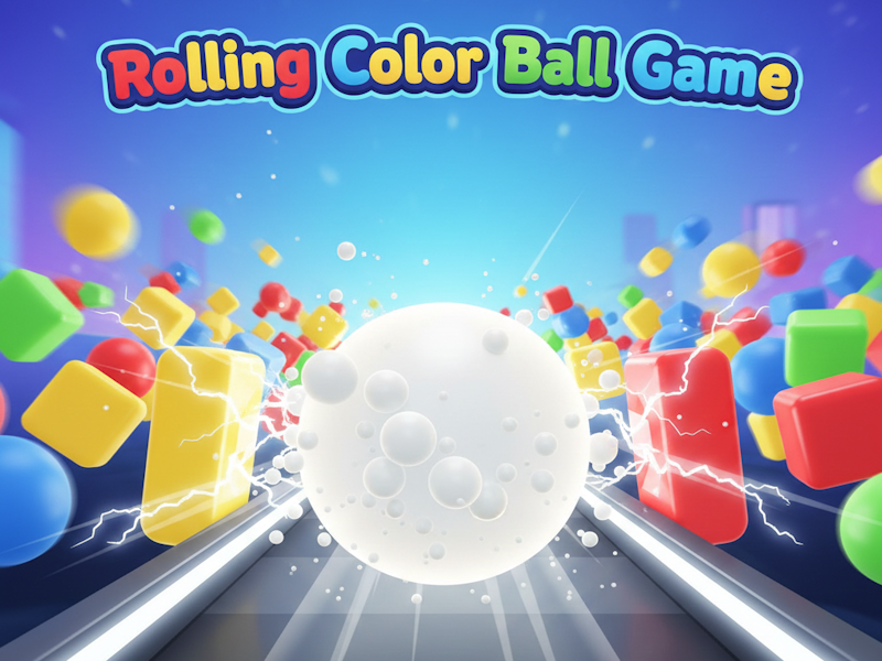 Rolling Color Ball Game 🕹️ Játssz online az SGameS-en