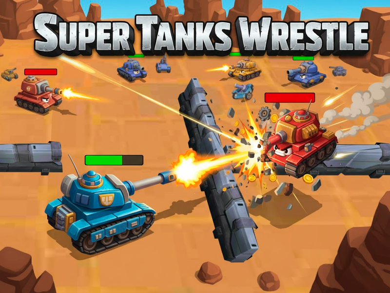 Super Tanks Wrestle 🕹️ Játssz online az SGameS-en