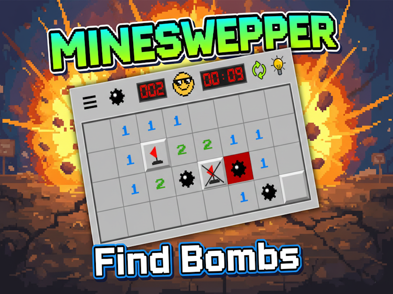 Minesweeper - Find Bombs 🕹️ Játssz online az SGameS-en