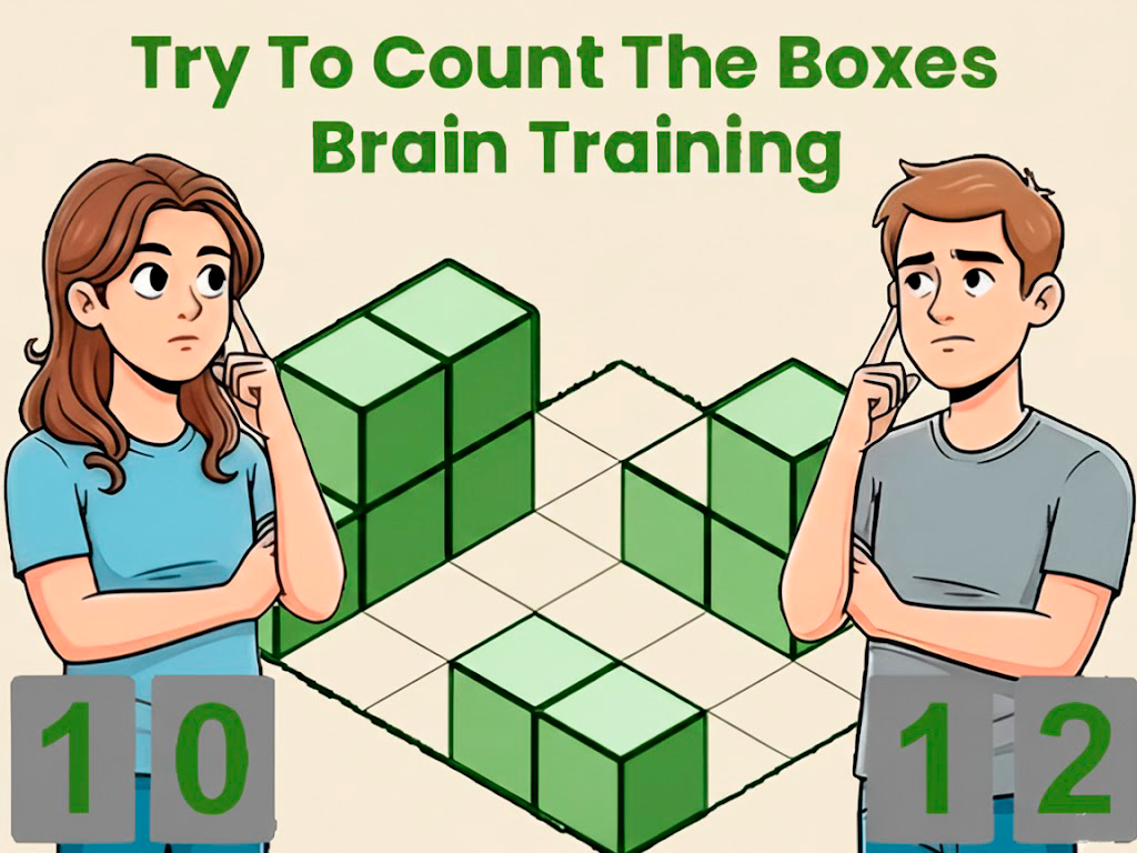 Try To Count The Boxes Brain Training 🕹️ Játssz online az SGameS-en