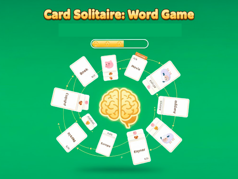 Card Solitaire: Word Game 🕹️ Játssz online az SGameS-en