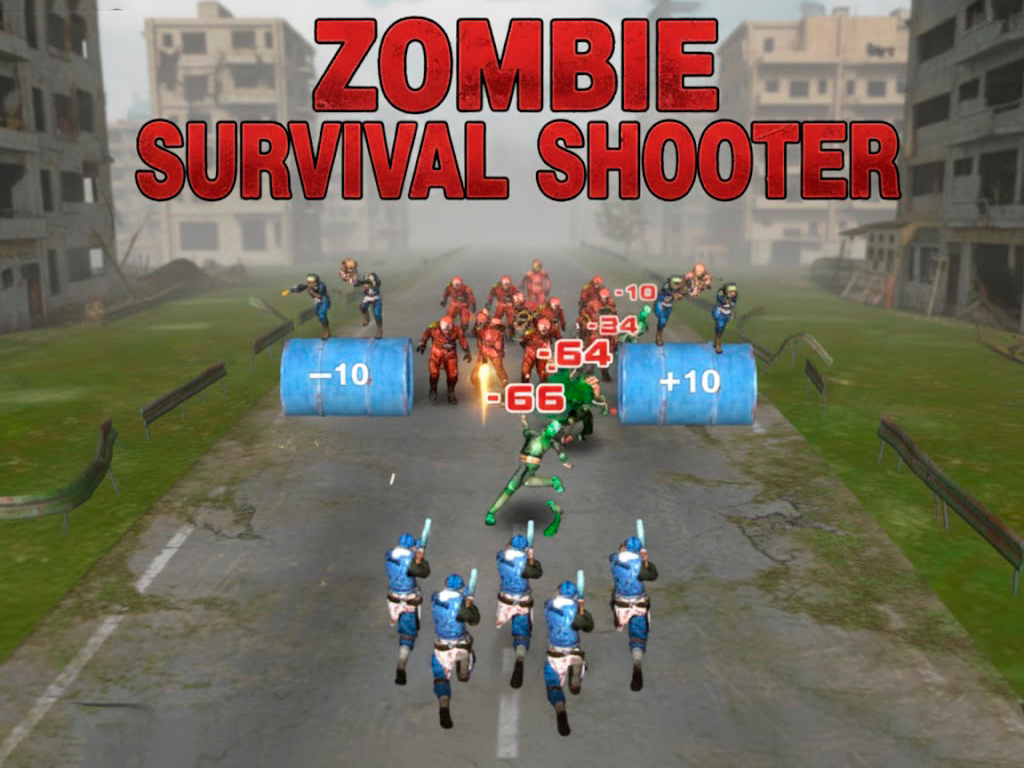 Zombie Survival Shooter 🕹️ Játssz online az SGameS-en