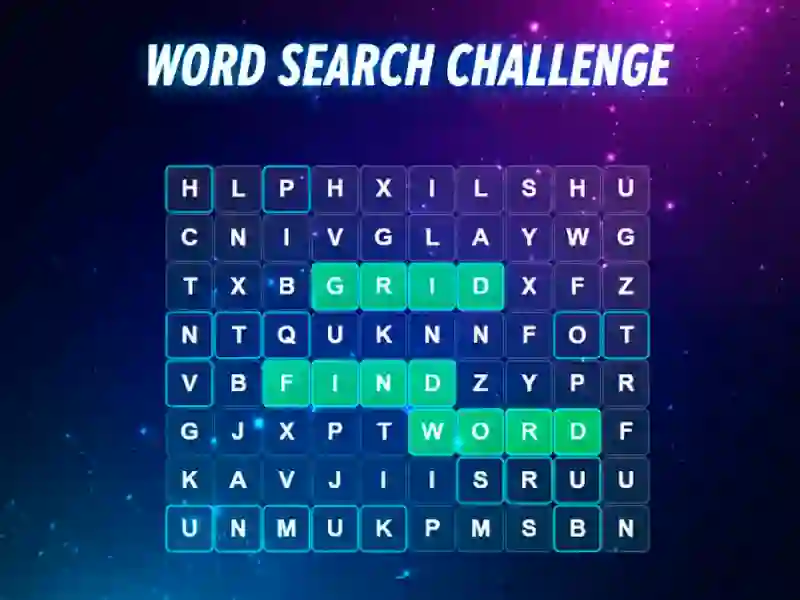 Word Search Challenge 🕹️ Játssz online az SGameS-en
