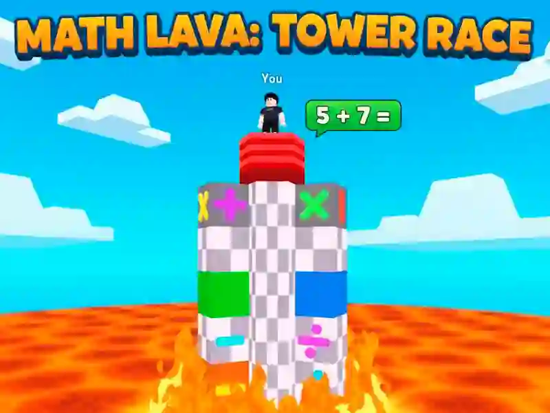 Math Lava: Tower Race 🕹️ Játssz online az SGameS-en